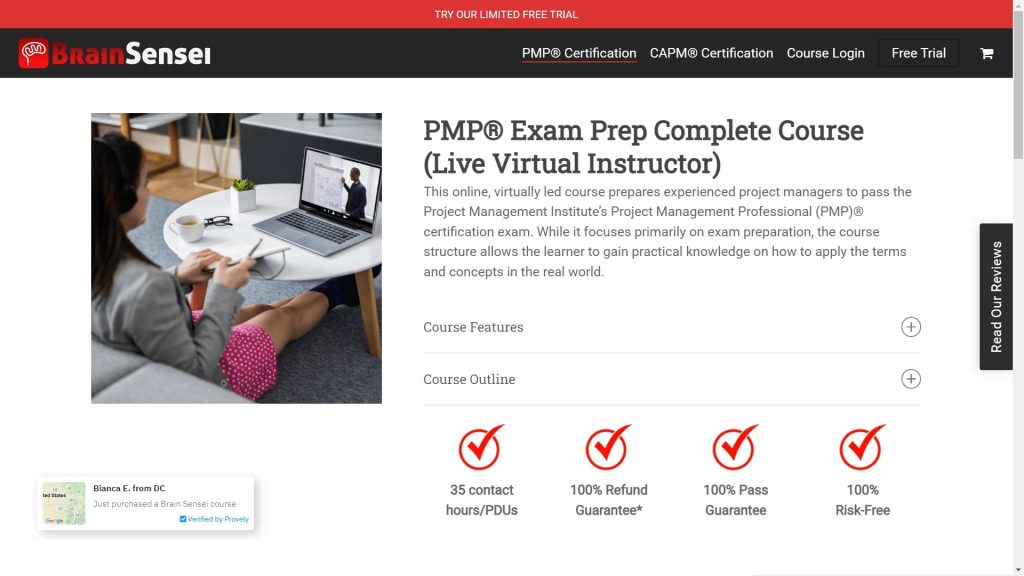 Brain Sensei PMP Review 2022 [Trainings and Simulator] - PM4Growth