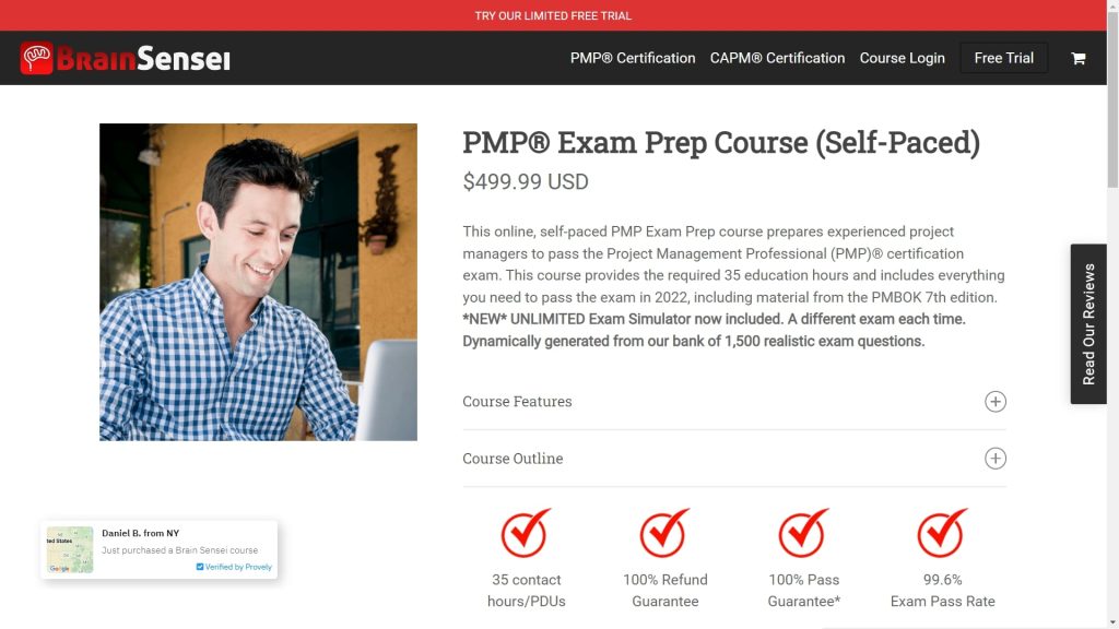 Brain Sensei PMP Review 2022 [Trainings and Simulator] - PM4Growth